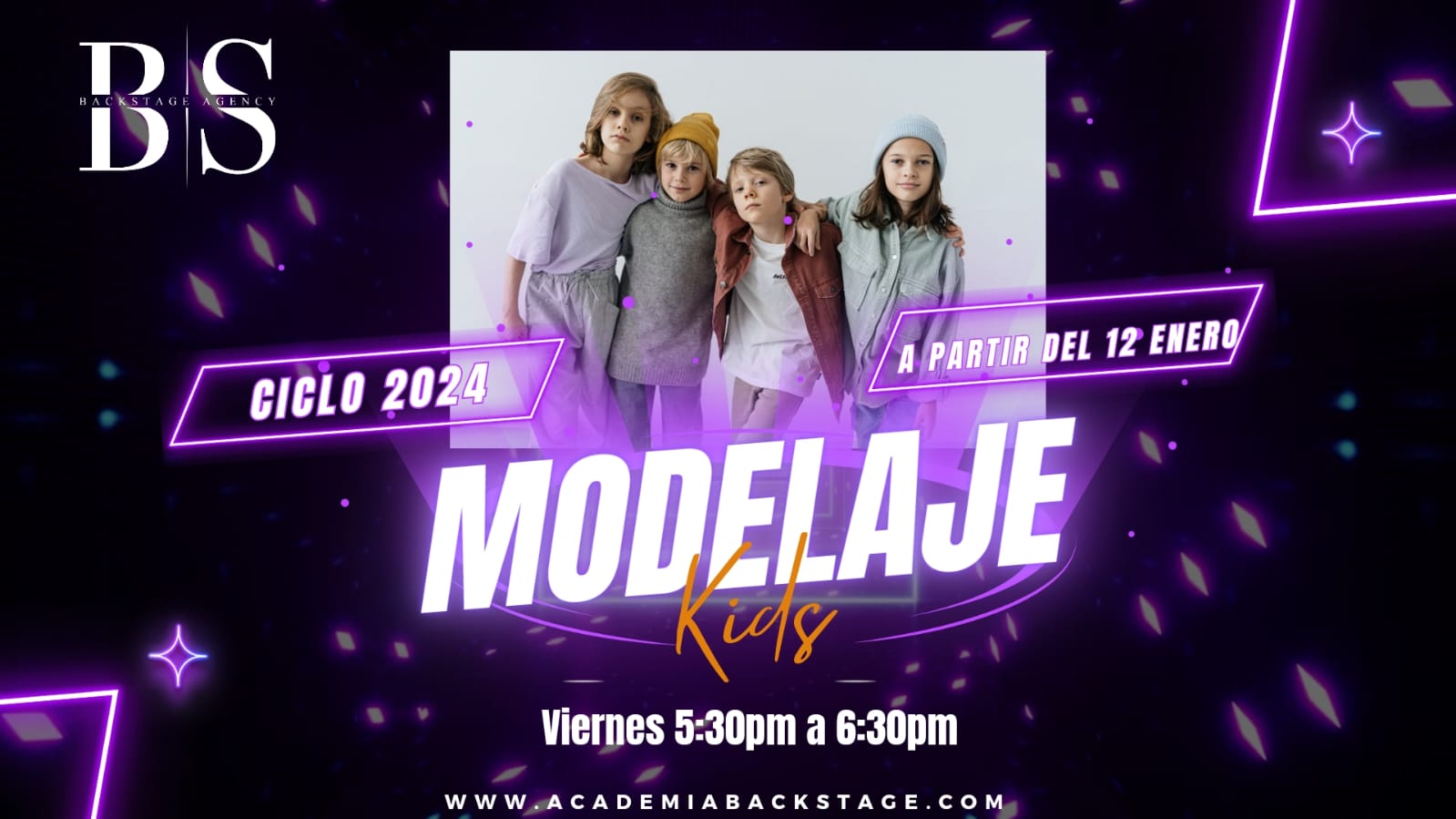Clases de modelaje para niños - Academia Backstage
